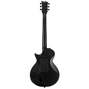 ESP 6 String LTD Deluxe EC-1000FR Electric Guitar, Black Satin, Right, (LEC1000FRBLKS)