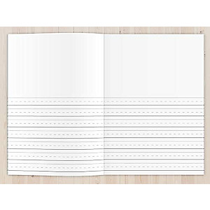 Mermaid Naia Primary Story Journal Composition Book: Grade Level K-2 Draw and Write, Dotted Midline Creative Picture Notebook Early Childhood to Kindergarten (Fantasy Ocean Watercolor Series)