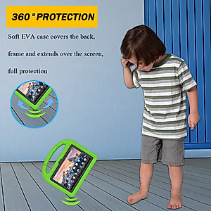 DICEKOO Kids Case for 8inch Tablet (Only 12th Generation, 2022 Release) - Lightweight Shockproof with Stand Kid-Proof Cover with Handle,Not for Lenovo Samsung Tablet - Blue