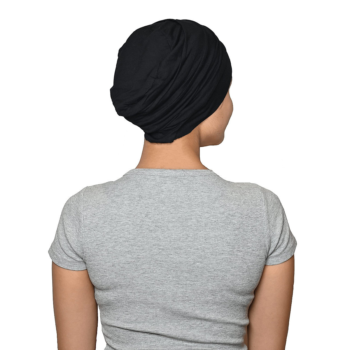 SAKUCHI Chemo Silky Soft Slouchy Snood Bamboo Cap Beanie for Women Cancer Hair Loss Turban Hat Chemo Headwear Women