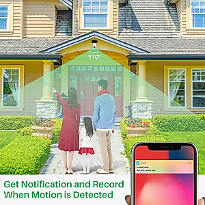 Vyze-Link Solar Security Camera Outdoor WiFi Wireless, Built-in Battery Powered, No Wire Needed, w/ 4 Spotlights, PIR Motion Detection, 2MP HD Video