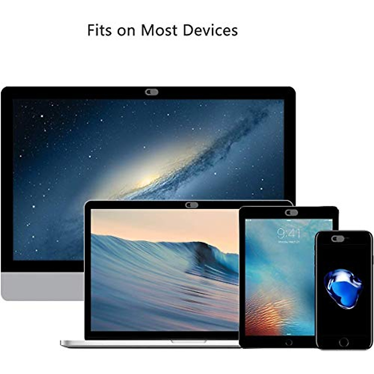 Webcam Cover Slide Compatible for Laptop, Desktop, PC, MacBook Pro, iMac, Mac Mini, iPad Pro Bundled with iPhone 13 Front Camera Cover Protect Privacy and Security But Not Affect Face Recognition