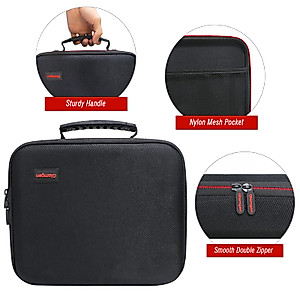 Glamgen Battery Organizer/Battery case organizer with Tester (BT168), Battery Storage case Holds 126 Batteries Various Sizes AAA AA C D 9V Lithium 3V, Batteries Holder Organizer