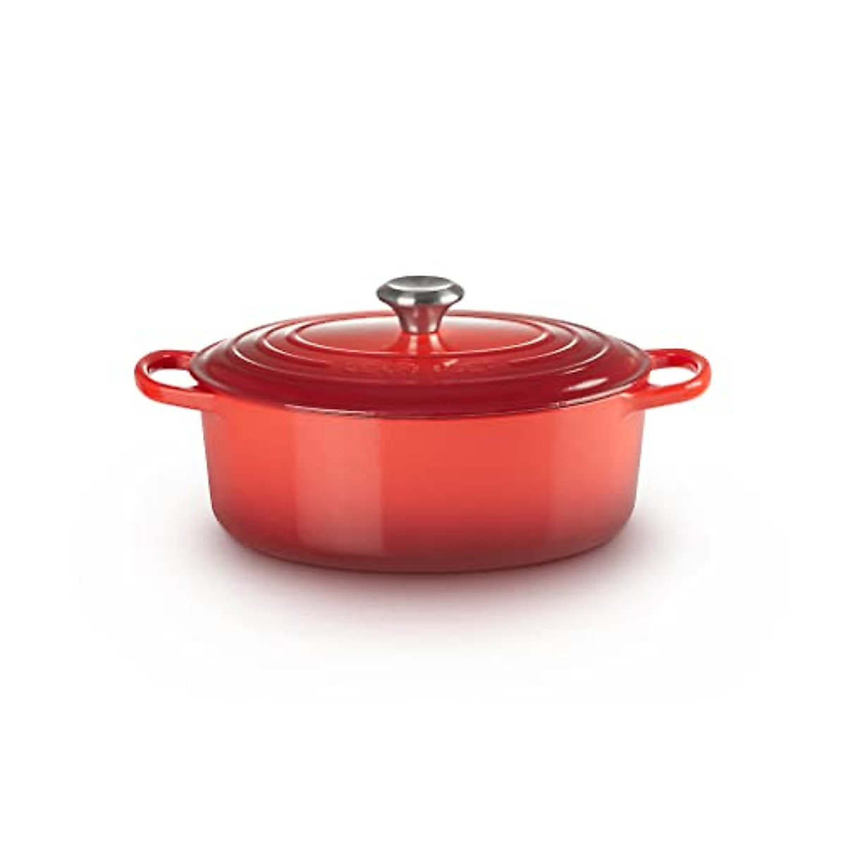 Le Creuset Enameled Cast Iron Signature Oval Dutch Oven, 5 qt. , Cerise