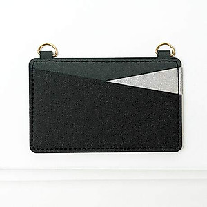 Moxyo - Crossbody Phone Wallet Strap, Stick on Wallet and Strap (Black)