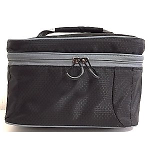 Lunch box great insulated, bag cooler, for men-women, thermal reusable, leakproof, black
