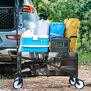 Collapsible Wagon Cart Coffee Cup of a Delicious Cappucino Latte Flat White with Latte Art Foldable Utility Wagon Large Capacity Garden Cart with Push Bar for Beach Camp Outdoor Shopping