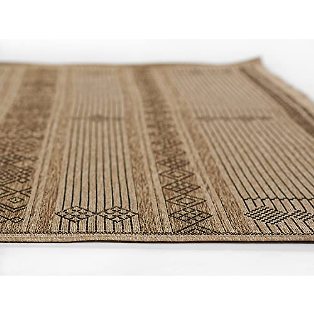 Momeni Hampton Transitional Indoor/Outdoor Area Rug, Natural, 4'1" X 6'