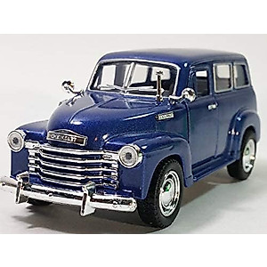 Kinsmart Chevy Suburban 1950 Navy Blue SUV 1/36 Scale Diecast Car
