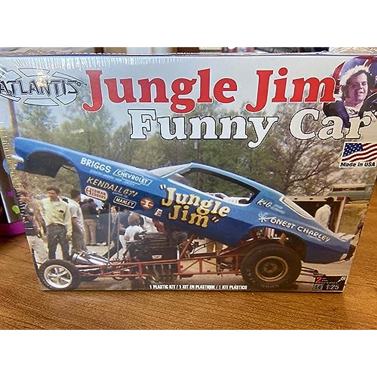 Atlantis Jungle Jim Funny Car 1/25 Plastic Model kit Made in The USA