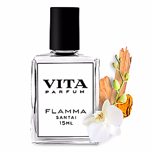 Vita Parfum Sandalwood Perfume Oil, Sandalwood Oil Roll On Perfume, Santal Perfume Oils for Women, Sandalwood Perfume for Women, Non Toxic Perfume, Travel Perfume, Roll On Oil Perfume, 15 ml