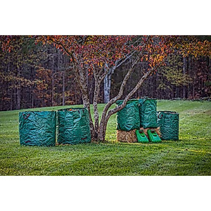 Gardzen 3-Pack 72 Gallons Garden Bag - Reuseable Heavy Duty Gardening Bags, Lawn Pool Garden Leaf Waste Bag