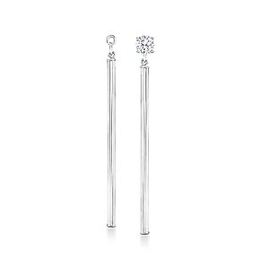 Ross-Simons Sterling Silver Linear Drop Earring Jackets