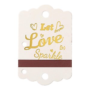 100pcs Sparkler Tags for Wedding [Sparkler Not Included] Send Off Exit Tags,White