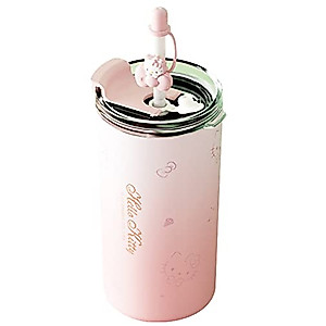 Everyday Delights Hello Kitty Ribbon Tumbler with Cover & Straw 480ml