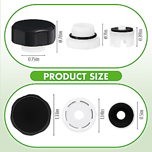 Cinnvoice 2 Set Vacuum Breaker Kit Replacement Valves Compatible with Vacvbkx1b Black Replacement Fit Traditional Anti Siphon Frost free Sillcock Valves Vacuum Breaker Outside Faucet Repair Kit