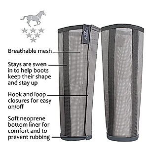 Professional's Choice Deluxe Fly Boots | Breathable Mesh | 4 Pack