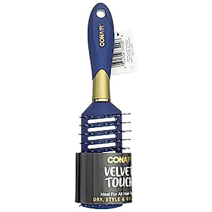 Conair Velvet Touch Vent Brush, Assorted Colors (Pack of 2)