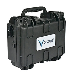 Voltage Waterproof Battery Box Enclosure with SAE Connector for 12V 9ah, 12V 8ah or Lithium 12V 10ah Batteries Kayak Fishfinder, GPS, Lighting and Outdoor Solar Systems (Single SAE Connector)