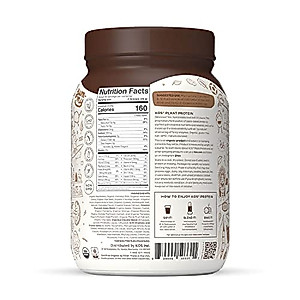 KOS Vegan Protein Powder Erythritol Free, Chocolate - Organic Pea Protein Blend, Plant Based Superfood Rich in Vitamins & Minerals - Keto, Dairy Free - Meal Replacement for Women & Men, 30 Servings