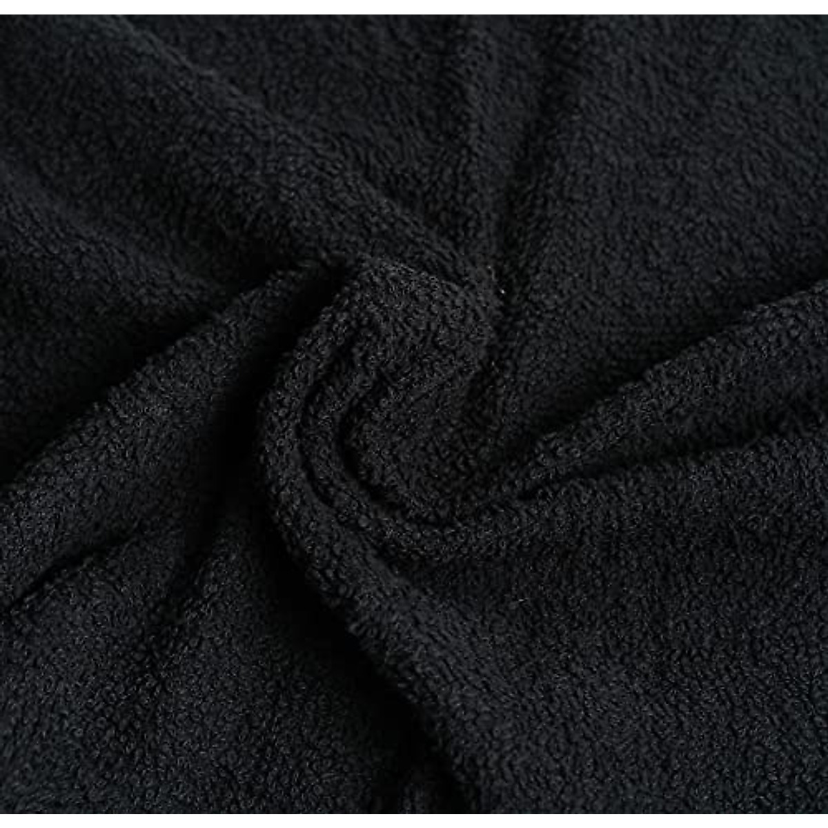 Onyx linens Salon Towels Black, Bulk Pack of 24 (Not Bleach Proof 16x26 inches) Super Absorbent, Ultra Soft Hand Towels, Gym Towel, Spa and Hair Care