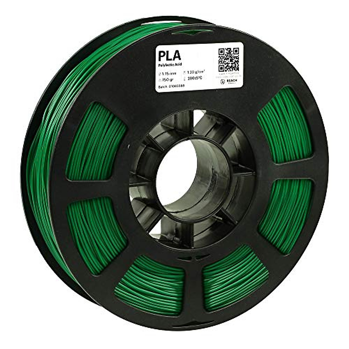 KODAK PLA Filament 1.75mm for 3D Printer, Green, Dimensional Accuracy +/- 0.02mm, 750g Spool (1.7lbs), PLA Filament 1.75 Used as 3D Printer Filament to Refill Most FDM Printers