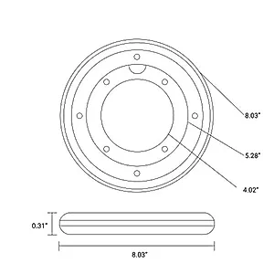 2wayz 8" Industrial Grade DIY Lazy Susan Turntable Swivel Base. Easily Turn & roll up to 700 LBS Table Plates. Heavy Duty Ball Bearing Hardware Mechanism, Enjoy!, Wooden Lazy Susan