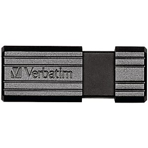 Verbatim VER49064 - 32GB Pinstripe USB Flash Drive - Black