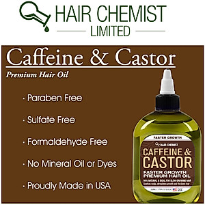 Hair Chemist, Oil, 7.1 oz - Caffeine and Castor Faster Growth Hair Oil for Unisex Adult