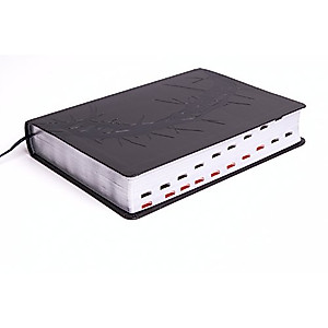 CSB Super Giant Print Reference Bible, Charcoal LeatherTouch, Indexed