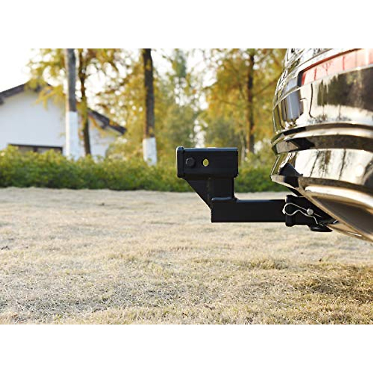 TOPTOW 64122 2-inch Receiver Trailer Hitch Extension Riser with 4.25-inch Rise/Drop, 7" & 9" Extender, 2-inch Solid Shank, 10000lbs Towing Capacity, Anti-Rattle Bolt