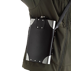 YWQ 64 oz Classic Style Stainless Steel Liquor Whiskey Hip Flask Silver