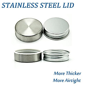 CASCIARO Spice Jars, 6 Pcs Glass Spice Jars with Label, Spices Container Set, Spice Jars Glass Empty 4 oz, Round Spice Bottles, Seasoning Bottles Included Chalk Marker and Silicone Collapsible Funnel