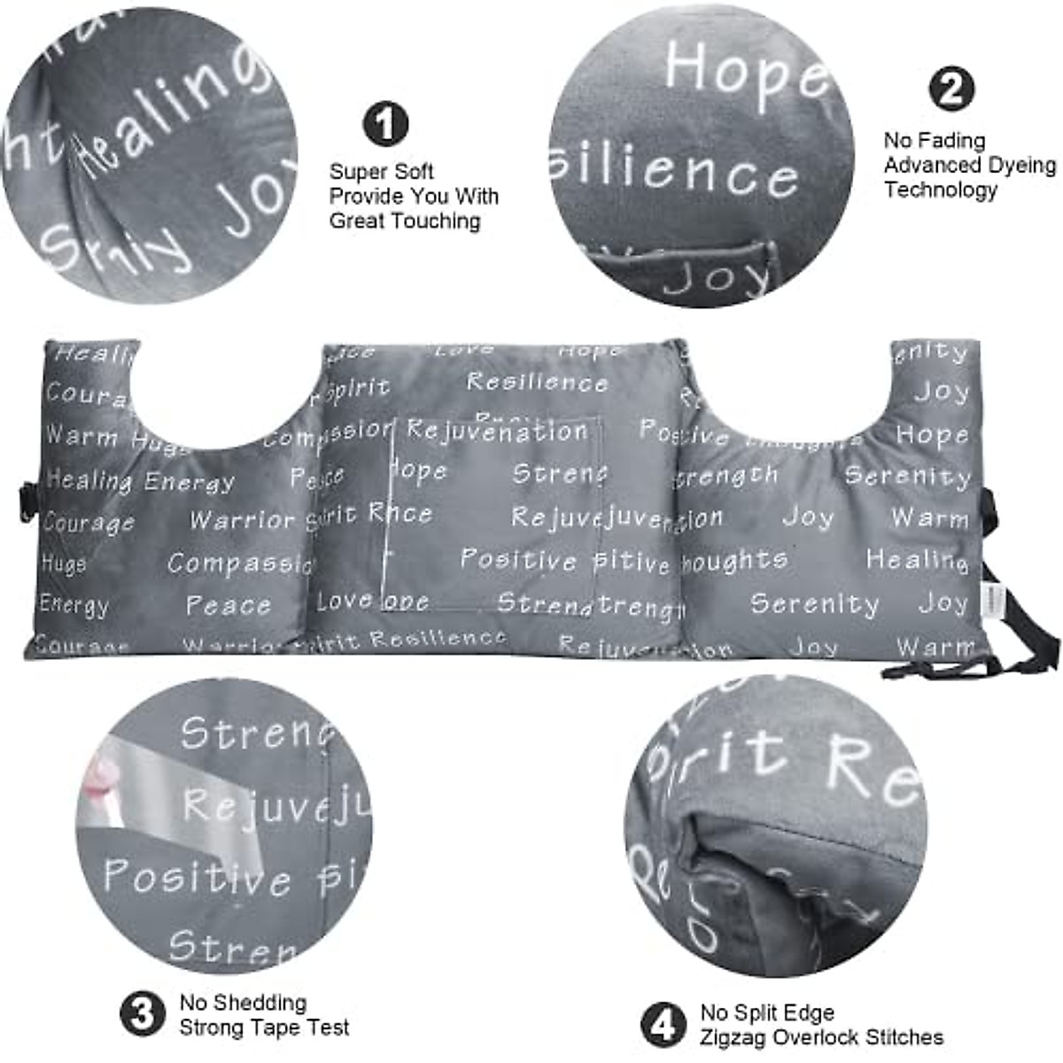 Post Mastectomy Pillow After Breast Cancer Surgery and Breast Reduction, Lumpectomy Chest Protector Pillow for Port Pacemaker and Heart Surgery Recovery