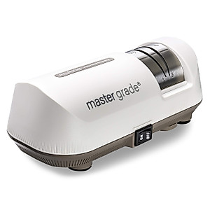 New 2021 Master Grade Alpine Electric Chef Knife Sharpener Sharpen Cleaver, Chef Knife, Small Pocket Knife Sharp. Beige color. Made in Taiwan