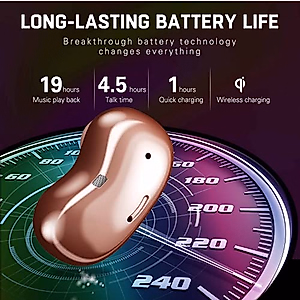 UrbanX Street Buds Live True Wireless Earbud Headphones for Samsung Galaxy A12 - Wireless Earbuds w/Hands Free Controls - White (US Version with Warranty)