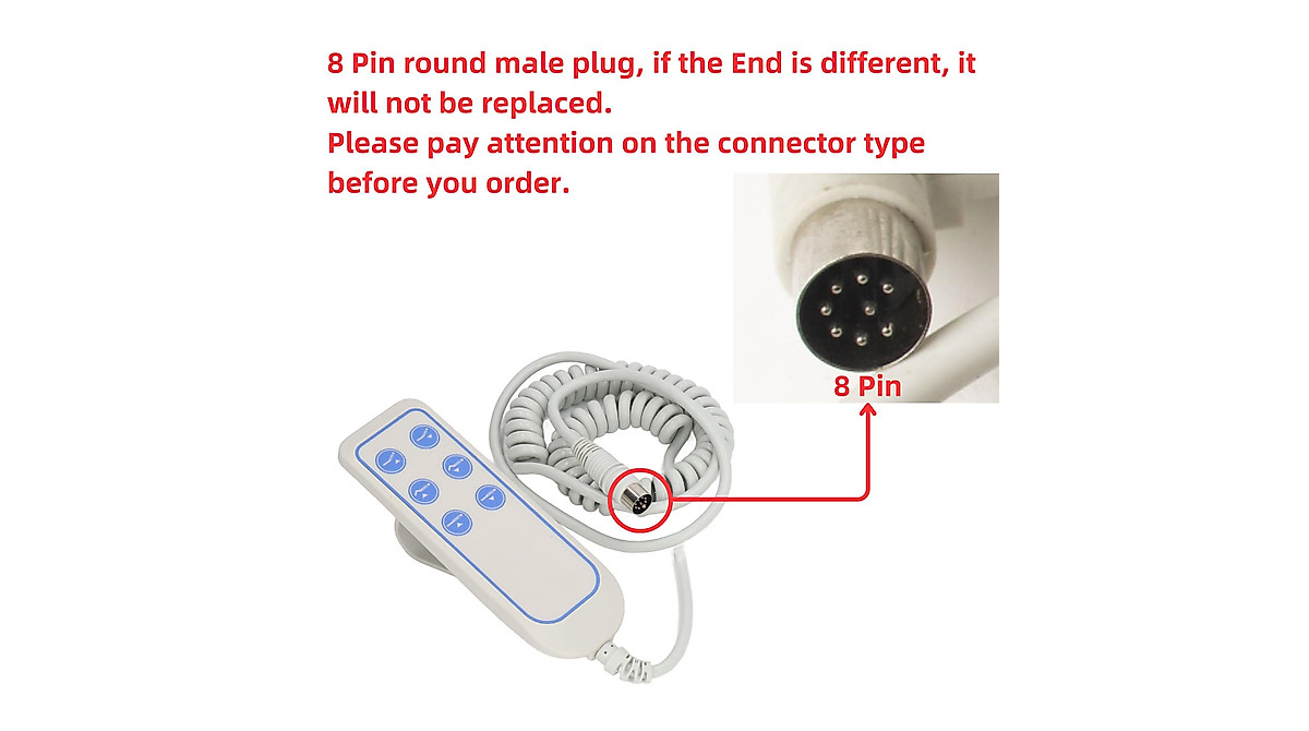 Eujgoov Lifting Bed Controller - 6 Button Remote