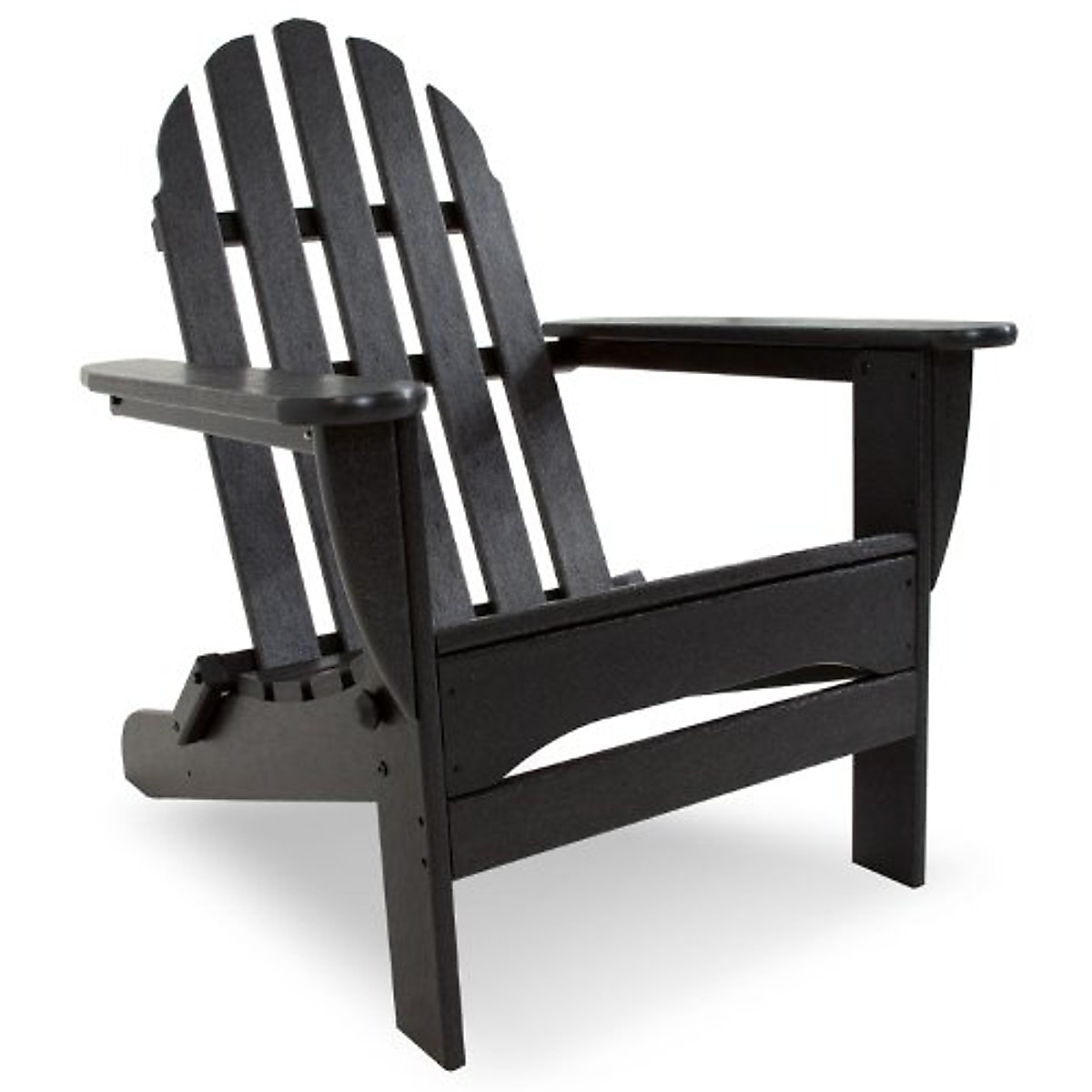 POLYWOOD AD5030BL Classic Folding Adirondack, Black