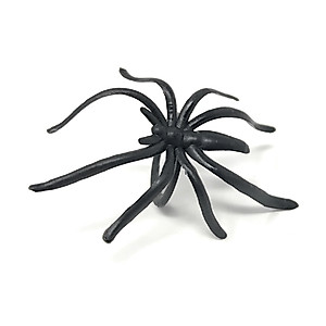 288 Bulk Halloween Spider Ring Assortment - Orange, Purple, Black, and Glow-in-the-Dark Creepy Crawly Party Favors, Treats, and Cupcake Toppers
