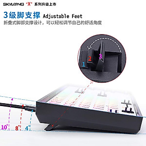 KPREPUBLIC gk96 gk96x hot swappable Custom Mechanical Keyboard Kit Support RGB Switch LEDs Type c Software programmable Balck White case (GK96X White Case Kit x1)