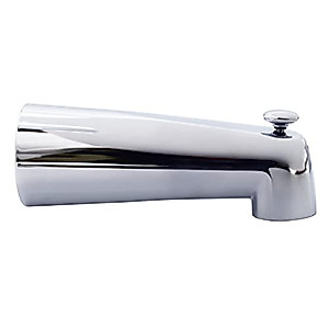 Westbrass 7" Diverter Tub Spout, Polished Chrome, E507D-1F-26
