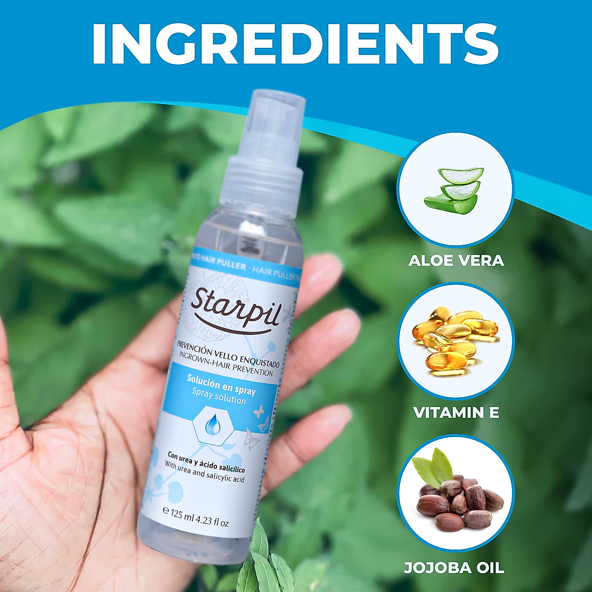 Starpil Post Wax Ingrown Hair Serum Spray 125ml/4oz - After Waxing Skin Care