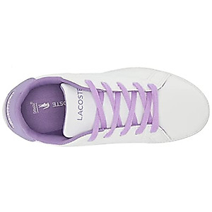 Lacoste Infant's Graduate Sneaker, White/Purple, 44SUI0005-Z54, 5.5