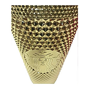 Starbucks Gold Studded Tumbler 2022 Fall Winter Holiday Bling (24 oz - Venti)