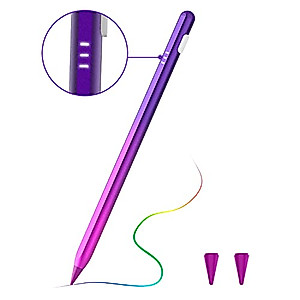 TiMOVO Stylus Pen for Apple iPad Pencil 10/9/8/7/6th Generation,iPad Air 5/4/3th Pencil 2nd Generation for 2018-2022 Apple iPad Pro 12.9/11,iPad Mini 6/5th Palm Rejection iPad Stylus,Gradient Purple