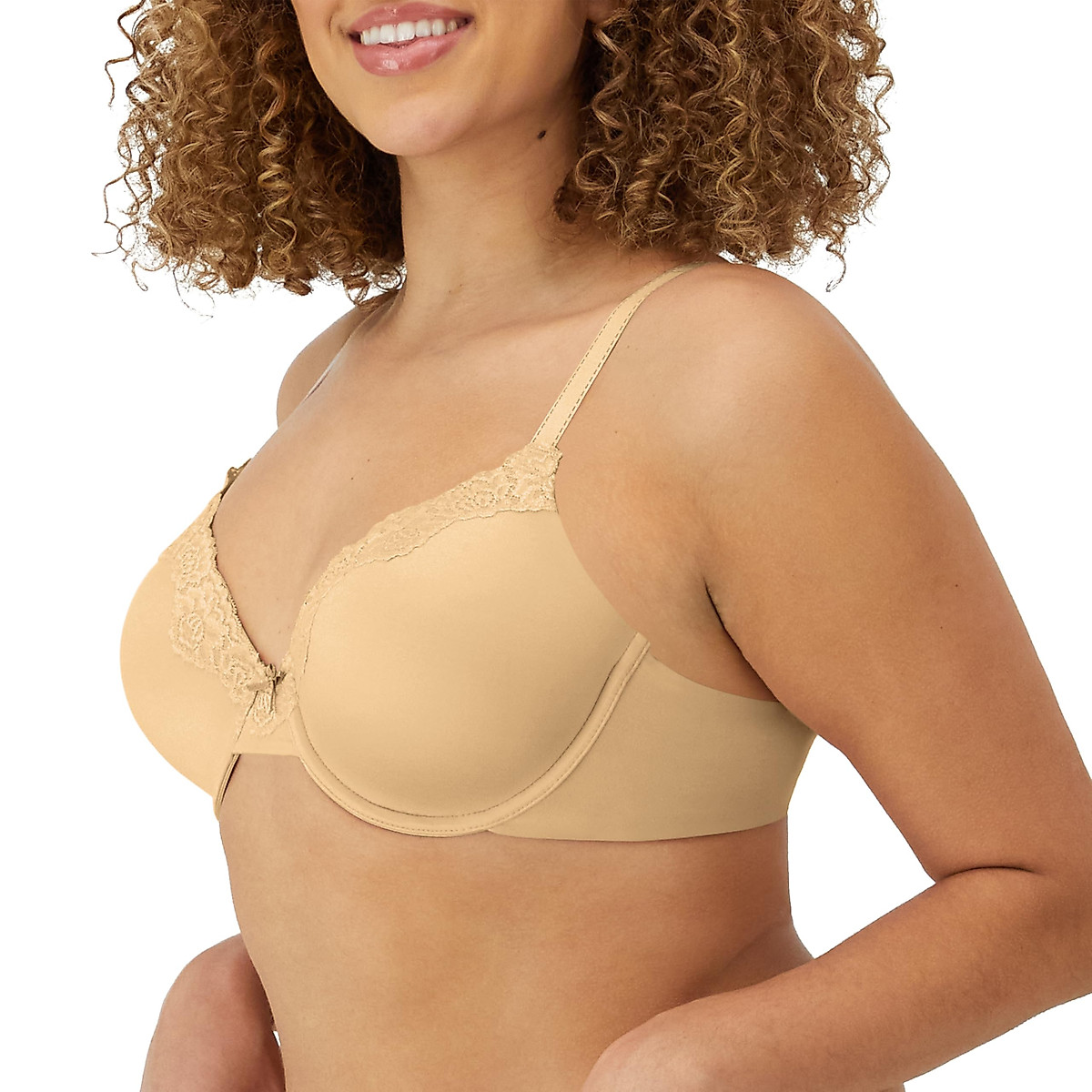 Maidenform womens Comfort Devotion Comfy Soft Full Coverage Underwire 09404 bras, Latte Lift/Black, 34C US