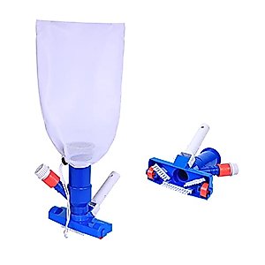 PoolSupplyTown Pool Spa Jet Vacuum Cleaner w/ Brush, Ideal for Frame Above Ground/Inflatable Pools, Spa, Hot Tub, Pond, Fountain Vacuuming, No Electric Power Needed, Use Water Pressure From Garden Hose to Vacuum (Use with A Telescopic Pool Pole, Not Inclu