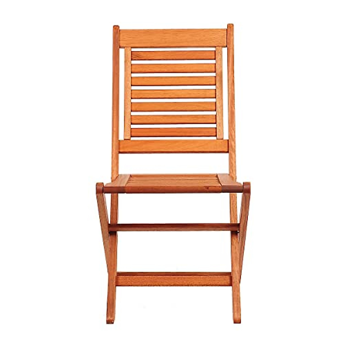 Amazonia Parati 2-Piece Outdoor Folding Chair Set | Eucalyptus Wood | Ideal for Patio and Indoors, 26Lx19Wx36H