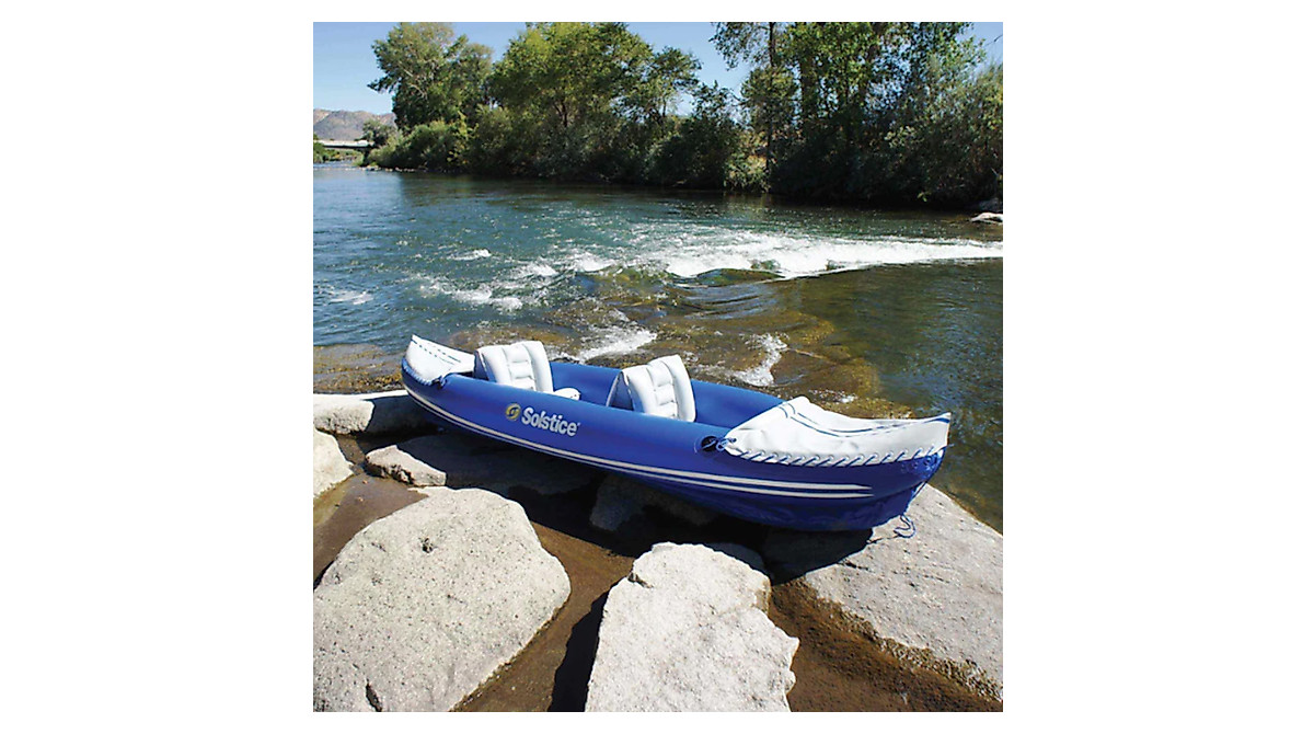 Solstice Rogue Inflatable Fishing Kayak for 1-2 Paddlers | Durable ...