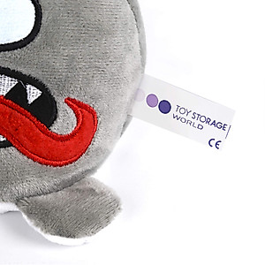 Toy Storage World Reversible Plushie Octopus Stuffed Animal Mood Double Sided Plush Toy Happy Angry Pulpo Reversible Plushies Toys Doll Game Flip Impostor Fluffy 6 inch (Red Black)